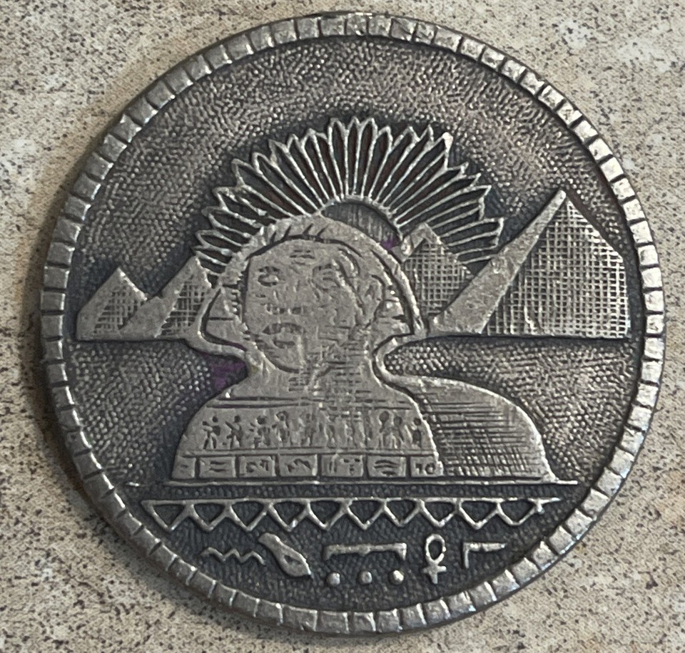 Early Egyptian Pharaoh Sphinx Pyramids Magic Coin Token | eBay