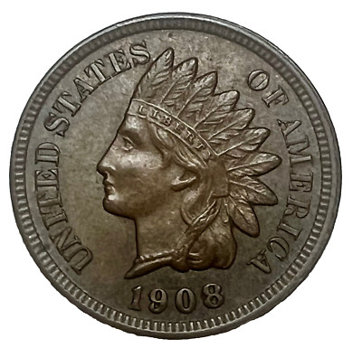 1908 P Indian Head Penny Copper One Cent Coin | eBay
