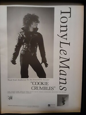 Tony LeMans Cookie Crumbles Rare Original Promo Poster Ad Framed! | eBay