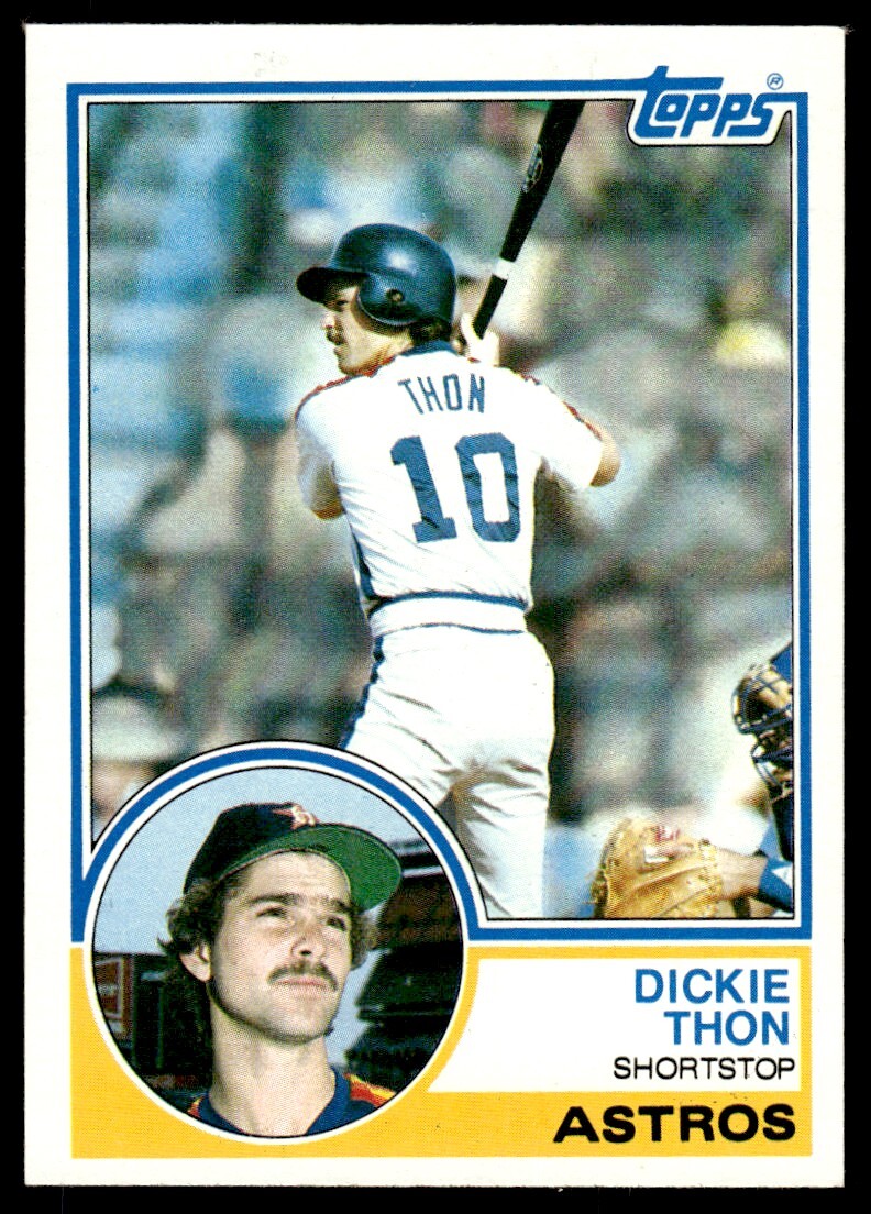 1983 Topps Baseball Card Dickie Thon Houston Astros #558 | eBay