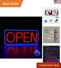 Outdoor Use 21'' x 10'' Remote-Controlled LED Open Sign - Energy Saving ...