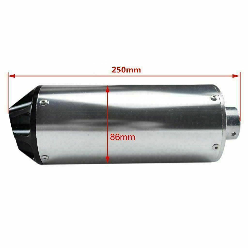 28mm Black Exhaust Muffler Dirt Pit Bikes Atomik Thumpstar Pitpro 50cc ...