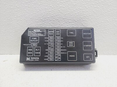1996-2002 97 98 99 00 01 Toyota 4Runner 3.4l 5VZ Fuse Cover Under Hood ...