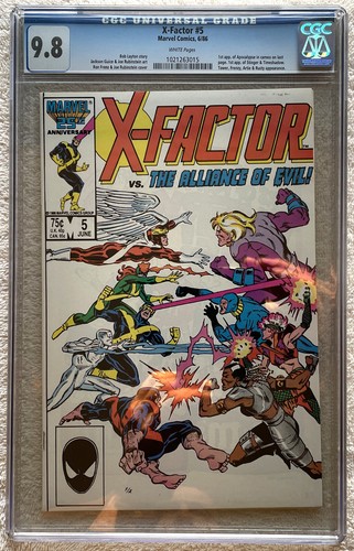 X-Factor #5. 1st Cameo Apocalypse. CGC 9.8 | eBay Australia
