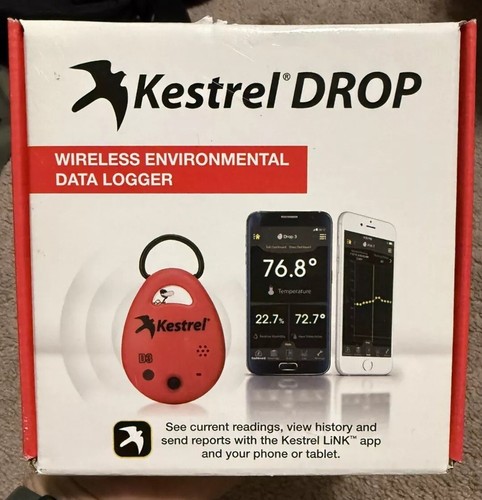 Kestrel DROP D2 Bluetooth Data - Temperature Humidity Camping Hiking ...