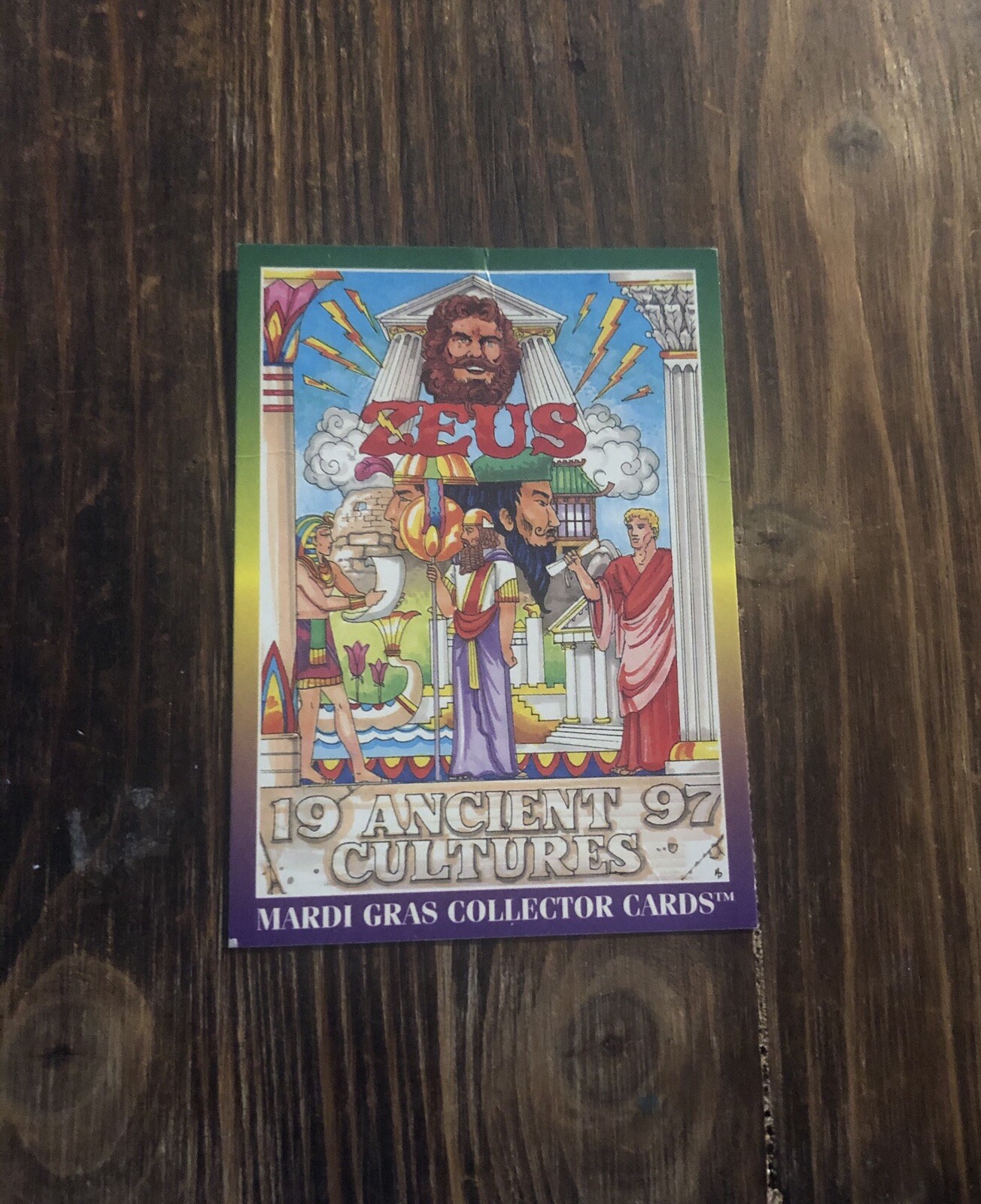 1996 J. Clark Promo #6029 KREWE OF ZEUS Mardi Gras Card (RARE) (VINTAGE ...