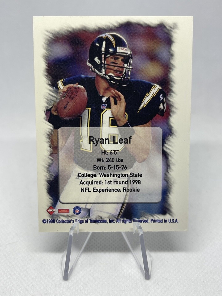 1998 Ryan Leaf Rookie Card Collector's Edge | eBay