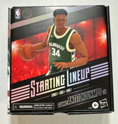 Hasbro Starting Lineup NBA Series 1 Giannis Antetokounmpo Milwaukee ...