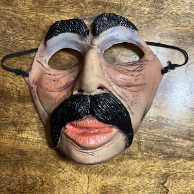 (1) Vintage 1983 DON POST STUDIOS MASK Mustache Man Bandito Halloween ...