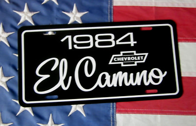 1984 Chevrolet EL CAMINO license plate car tag 84 Chevy Super Sport ...