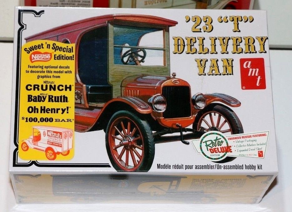 AMT '23 Ford Model "T" Nestle's delivery van Retro deluxe model kit 1/ ...