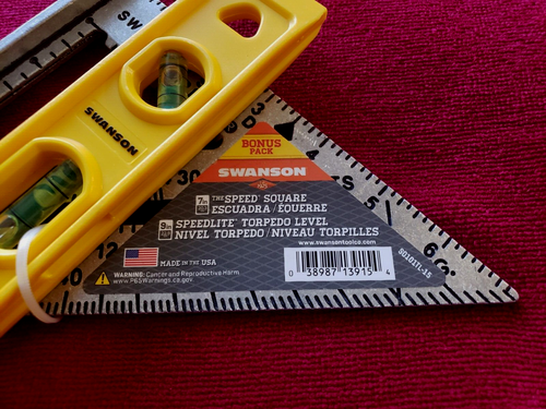 Swanson 7" Speed Square Pro and 4 1/2" Speed Trim Square S0100-AS0145 ...