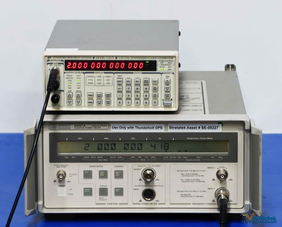 Stanford Research Systems CG635 2.05 GHz Synthesized Clock Generator ...