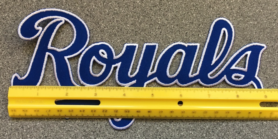 KANSAS CITY ROYALS MLB BASEBALL VINTAGE 9" CURSIVE SCRIPT TEXT LOGO ...