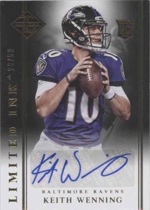 2014 Panini Limited - Limited Ink Keith Wenning #LI-KW /50 (AU, RC) for ...