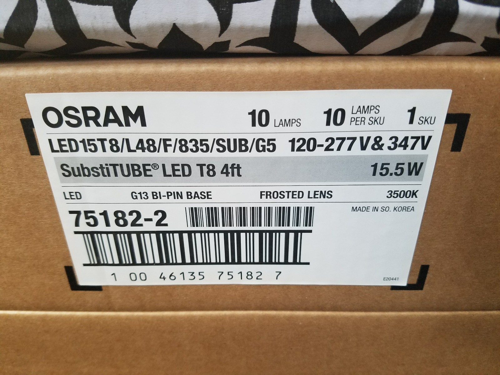 Sylvania 75182 LED15T8/L48/F/835/SUB/G5 | eBay