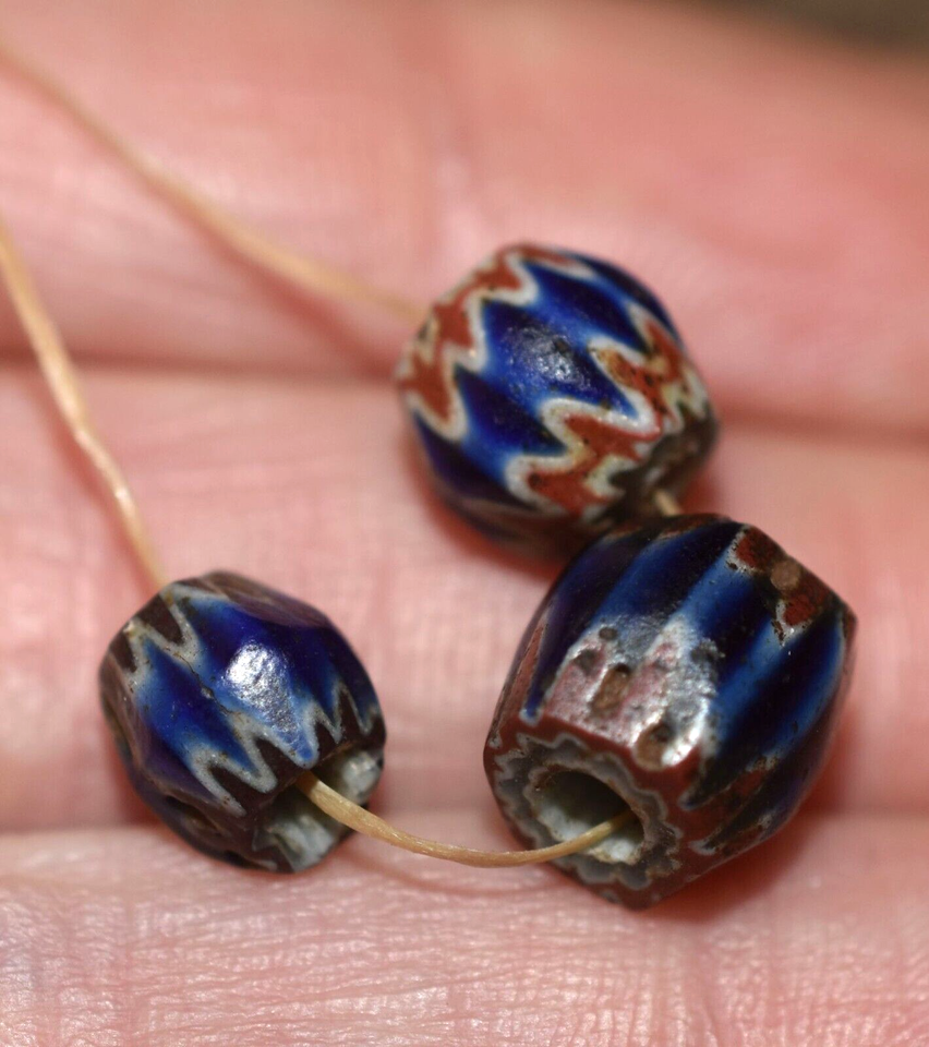 Antique Venetian Seven Layer Chevron Drawn Cane Beads African Trade ...