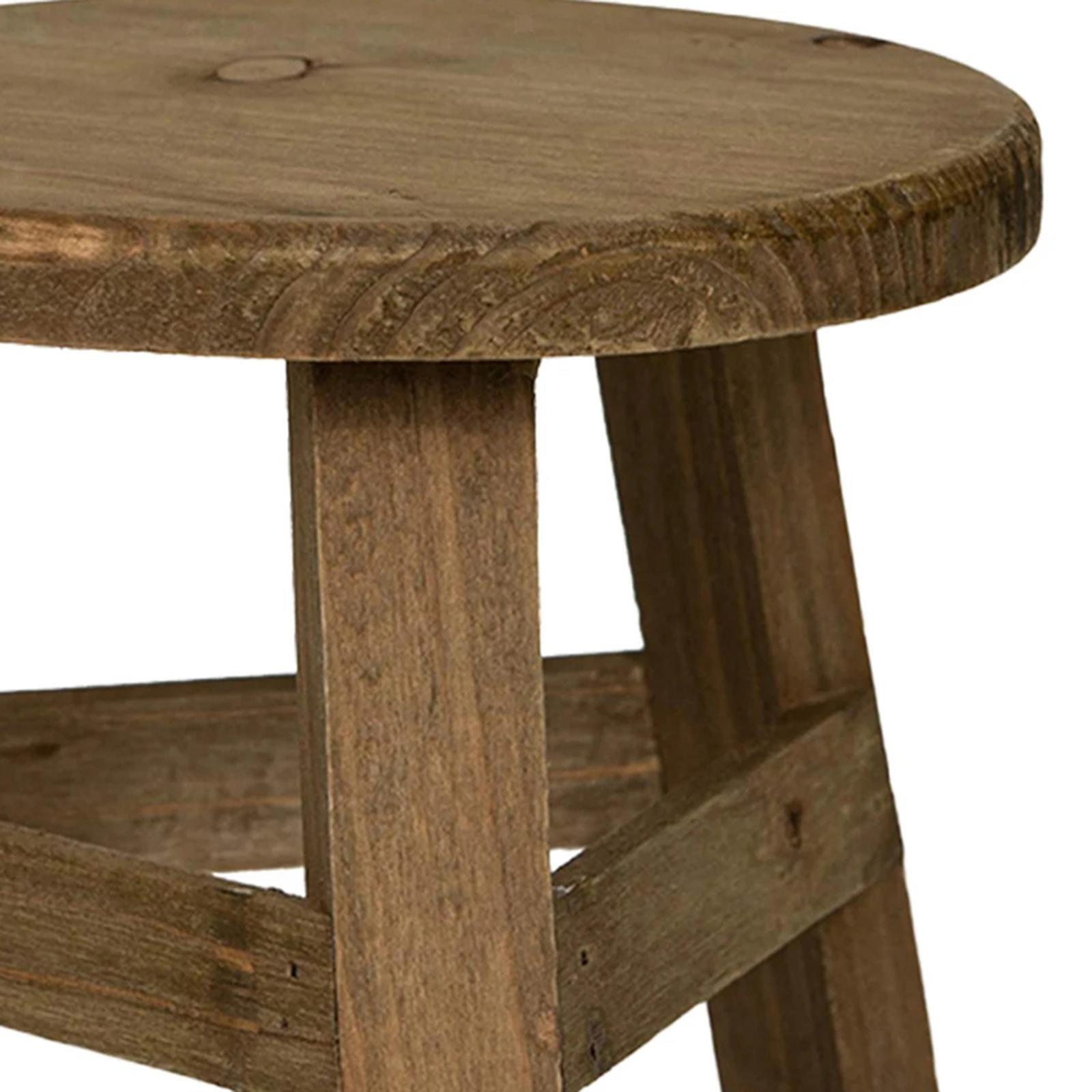 Mini Wooden Stool Plant Stand Flowerpot Rack for Office Table Indoor ...