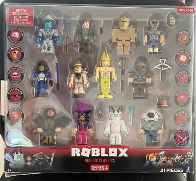 ROBLOX Classics Series 4 12 Figures + 12 Virtual Items Sealed! TARGET ...