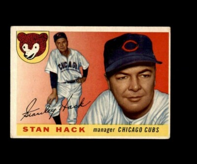 1955 TOPPS ORIGINAL BASEBALL CARD CHICAGO CUBS #6 STAN HACK | eBay