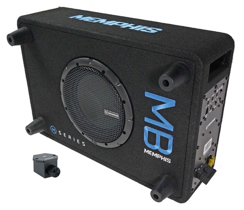 Memphis Audio MBE8SP 8" 300w Powered Loaded Car Subwoofer in Sub Box ...
