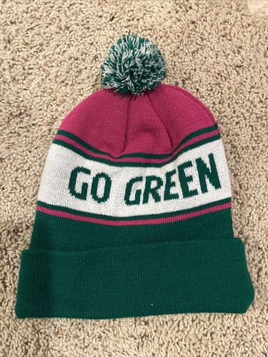 MSU Spartans Stocking Hat / Beanie Green White Pink Pom Michigan State ...