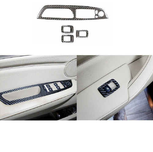 16Pcs Carbon Fiber Full Interior Trim Cover Trim For BMW X5 E70 X6 E71 ...