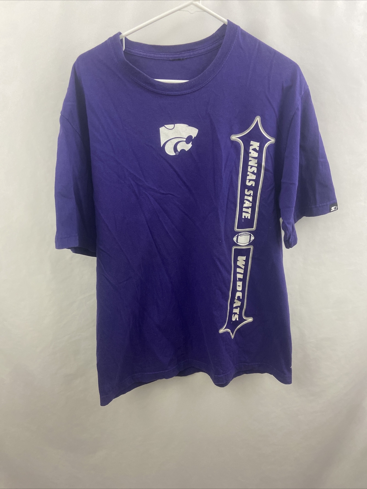 Vintage Kansas State University Wildcats Starter Football Size Large T ...