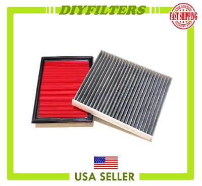 Engine & CARBON Cabin Air Filter For FX35 09-12 Q60(3.0L) 19-22 C25870 ...