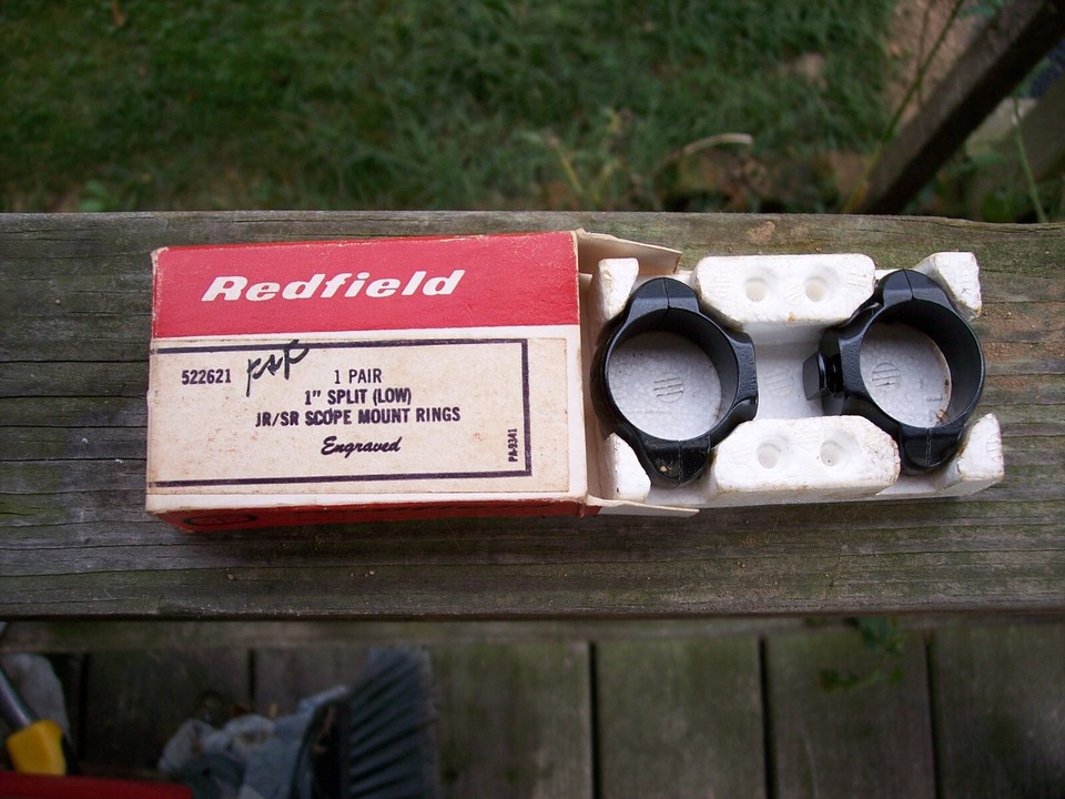 1" SAKO Engraved Rifle Scope Rings *Low* Redfield Steel Gloss NOS | eBay