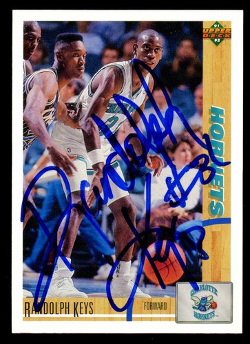 Randolph Keys #285 signed autograph auto 1991-92 Upper Deck Basketball ...