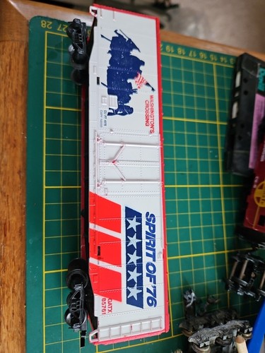HO Scale Tyco Spirit of 76 Washington Crossing Boxcar - Freight Train ...