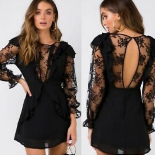 Princess Polly Sorcerer's Apprentice dress, size 2, lace sleeves, deep ...