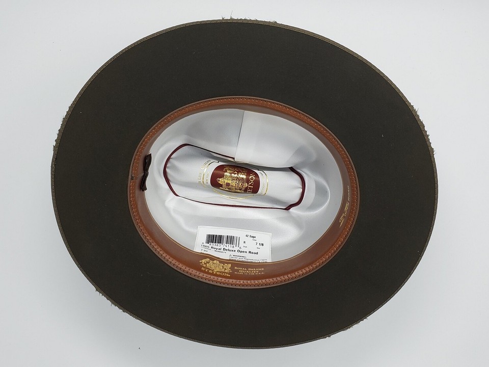 STETSON ROYAL DELUXE 1865 DISTRESSED OPEN ROAD FUR FELT WESTERN HAT | eBay