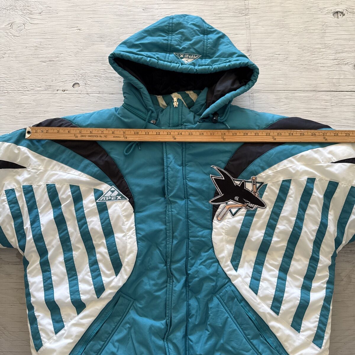 Rare Vintage NHL Apex One San Jose Sharks Full Zip Hooded Rare Vintage NHL Apex One San Jose Sharks Full Zip Hooded