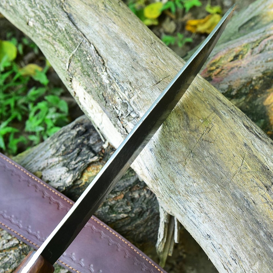 1075 Carbon Steel Barong Style Machete With Leather Sheath | eBay