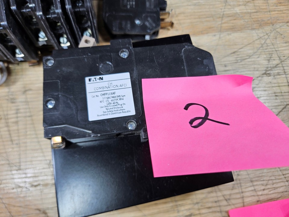 10x Cutler Hammer CH120AF CHFN115GF 120V Arc Fault Type CHAF Circuit ...
