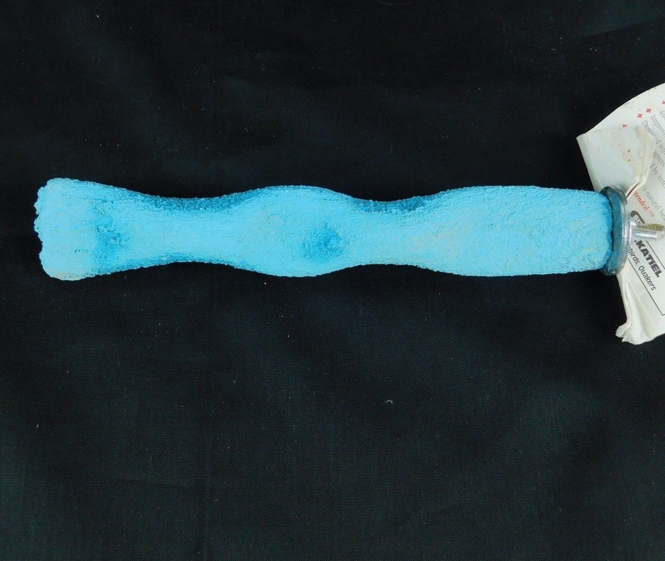 Polly's Biomagnetic Bird Perch Blue Small Therapeutic Conures Parrot ...