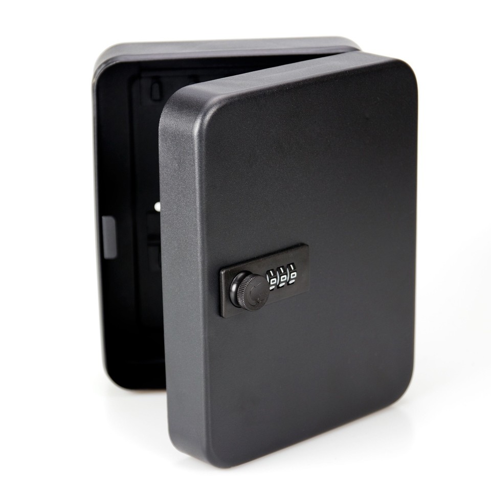 Combination Lock Metal Key Storage Cabinet Wall Mounted Lockable Safe ...