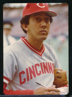 1982 Dave Concepcion signed photo 4x6 original polaroid cool piece auto ...