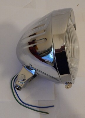 Harley Chrome Springer Headlight 6-1/2 " Halogen 80-04 Softail/FXWG ...