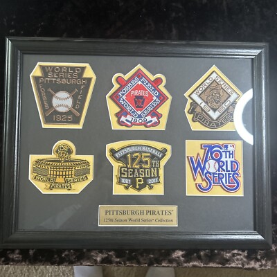 Pittsburgh Pirates 125th Season World Series Collection Patches Framed ...