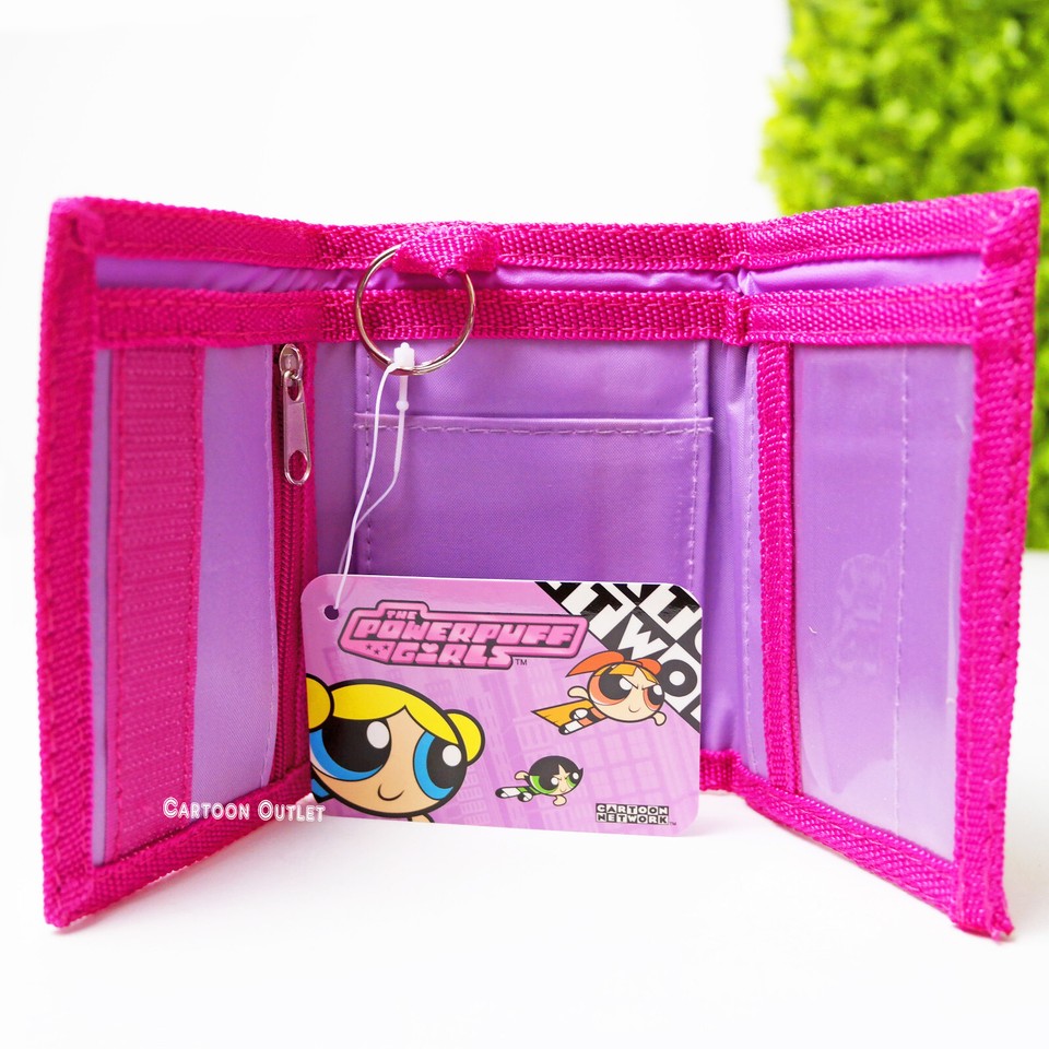 The Power Puff Girls Wallet Bubbles Buttercup Blossom Pink Trifold ...