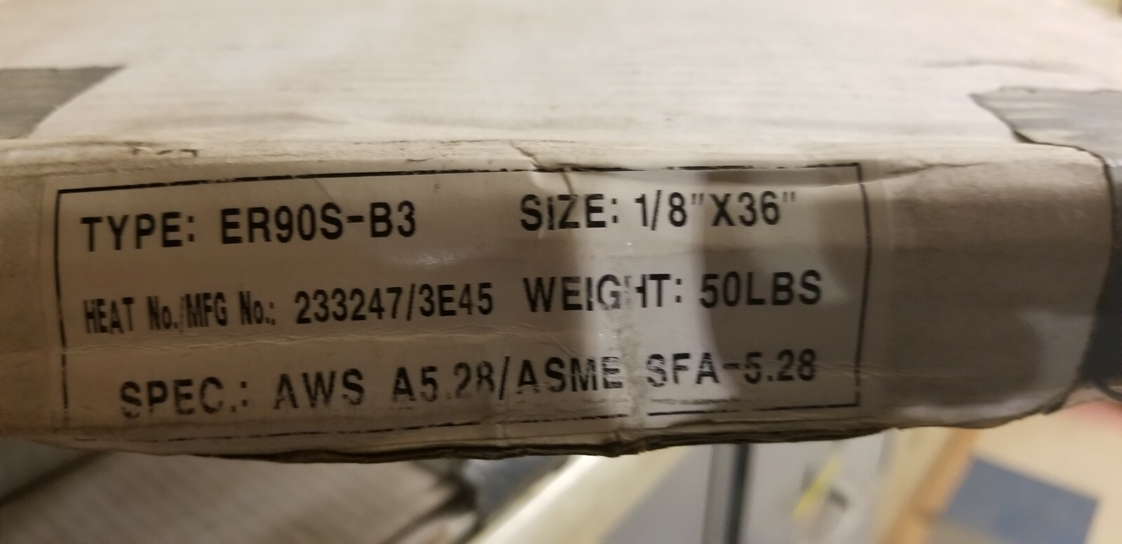 ER90S-B3 TIG ROD 18 50 POUNDS | eBay