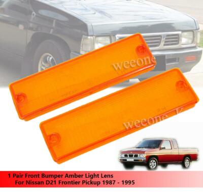 FRONT BUMPER ORANGE LIGHT LENS Fits NISSAN D21 FRONTIER PICKUP 1987 ...