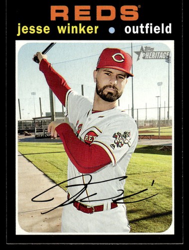 2020 Topps Heritage #3 Jesse Winker Cincinnati Reds Baseball | eBay