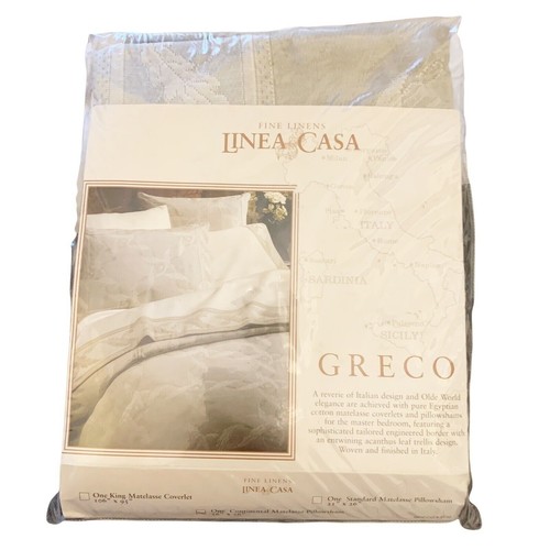 Linea Casa Greco Pillow Sham Matelasse Fine Linens Continental 26 ...