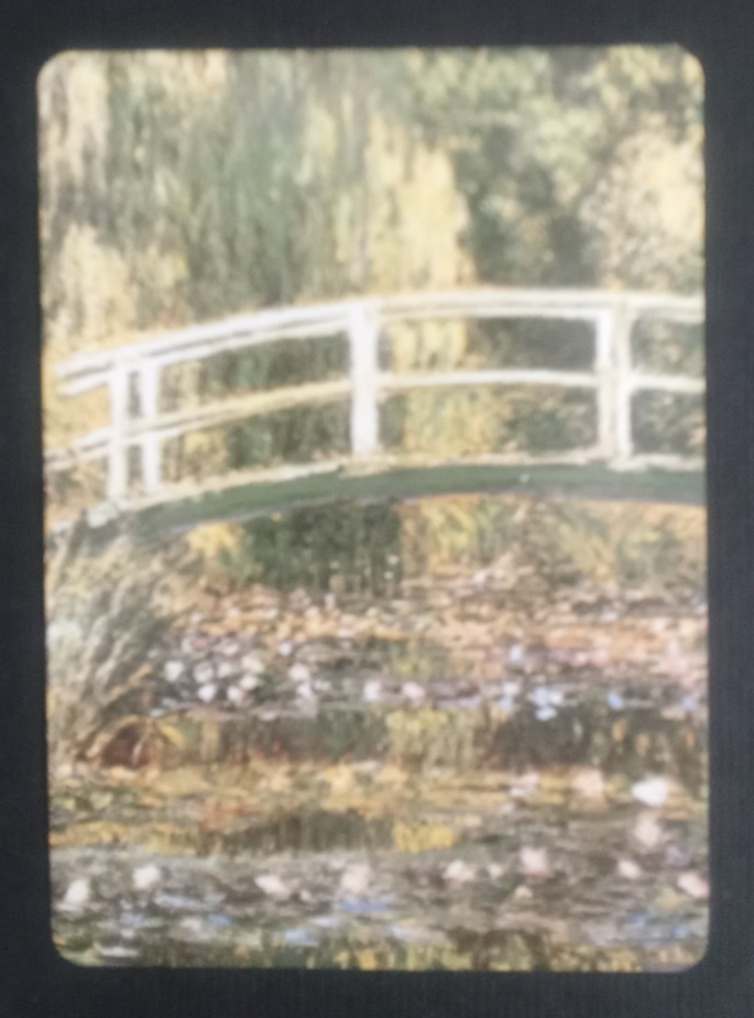 Masterpiece Playing Card Water Lillies And Japanese Bridge 4 Clubs | eBay