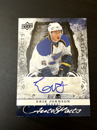 Erik Johnson 2008-09 Artifacts Autofacts Autograph #AF-EJ Auto Signature Signed | eBay