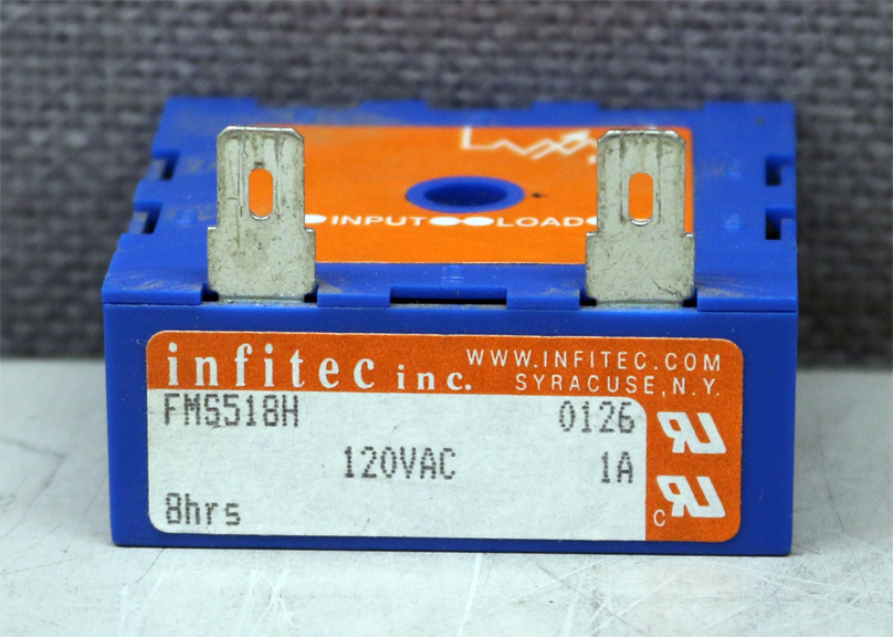 Infitec Inc. FMS518H Time Delay Module 120VAC 8Hrs | eBay